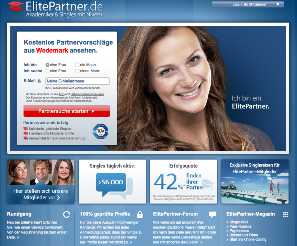 Elitepartner kostenlos? Kostenlose Funktionen im Test