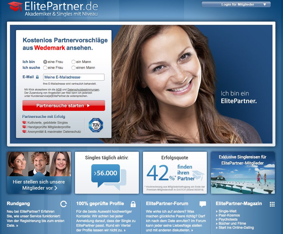 Elitepartner kostenlos? Kostenlose Funktionen im Test